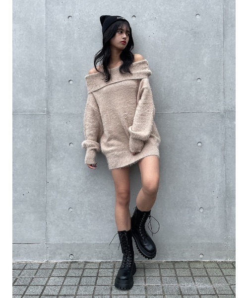 ENVYM（アンビー）の「オフショルフェザーOP（ワンピース）」 - WEAR