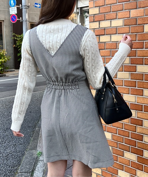 abc une face（アーベーセーアンフェイス）の「ボックスプリーツミニジャンスカ（ワンピース）」 - WEAR