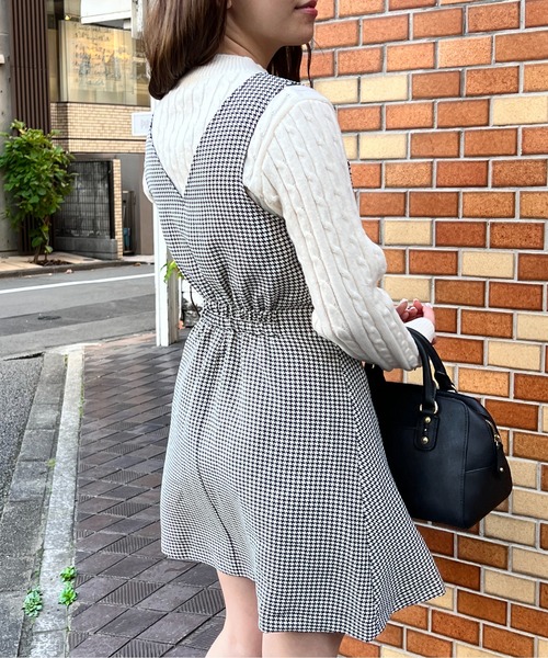 abc une face（アーベーセーアンフェイス）の「ボックスプリーツミニジャンスカ（ワンピース）」 - WEAR