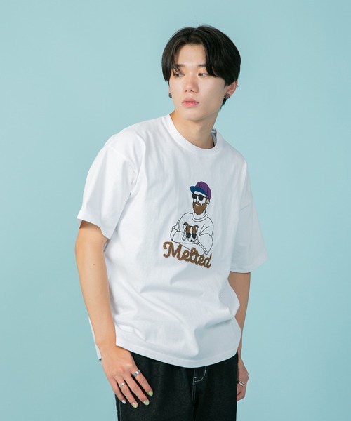 UNIIT（ユニット）の「【UNIIT/ユニット】髭おじさん サガラ刺繍 ビッグシルエット Tシャツ USAコットン100％ ユニセックス（T ...