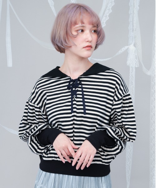 Apartment アパートメント ユーズド風ボーダーTシャツ CHOCHAL