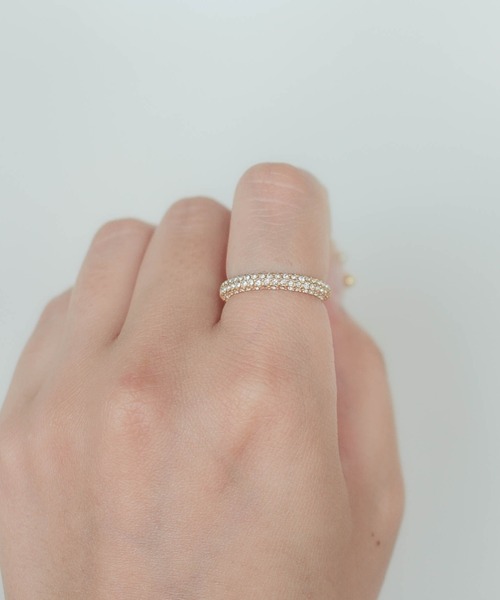 ebine（エビネ）の「Chubby Many Zircon Ring（リング）」 - WEAR