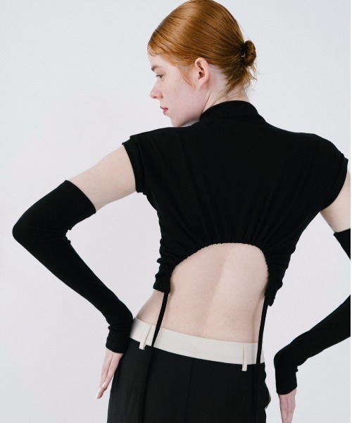 【セール】アームウォーマーセットバックオープントップス（Tシャツ/カットソー）｜duei（デュイ）のファッション通販 - ZOZOTOWN