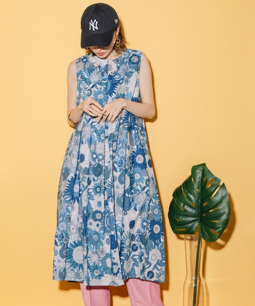 MHBG TOKYO（エムエイチビージートーキョー）の「花柄ノースリーブOP（ワンピース）」 - WEAR