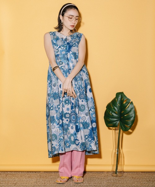 MHBG TOKYO（エムエイチビージートーキョー）の「花柄ノースリーブOP（ワンピース）」 - WEAR