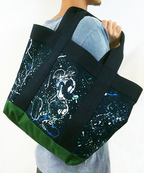 mtg.（モンタージュ）の「Disney（ディズニー） SPLATTER MICKEY TOTE（トートバッグ）」 - WEAR