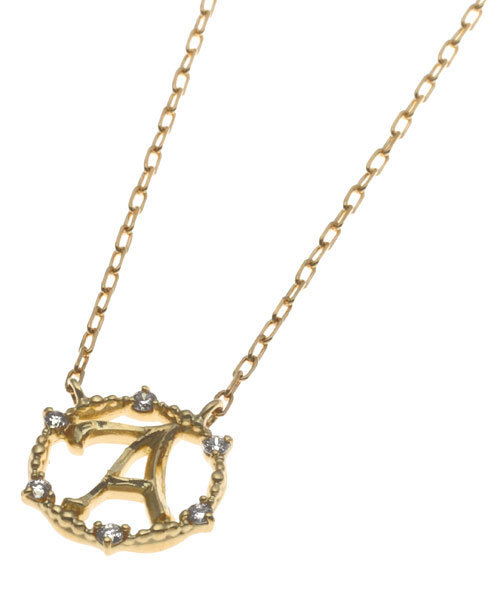 agete（アガット）の「K14イニシャルネックレス（10133116067）（ネックレス）」 - WEAR