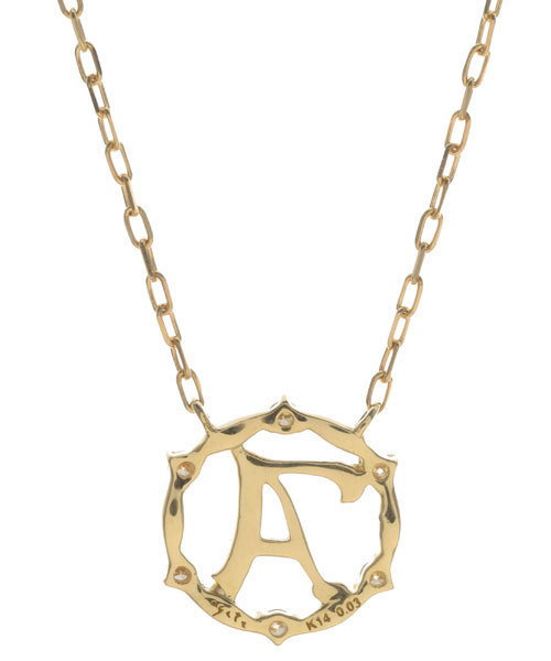 agete（アガット）の「K14イニシャルネックレス（10133116067）（ネックレス）」 - WEAR