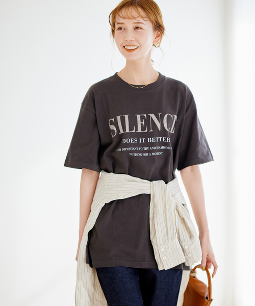 JOURNAL STANDARD（ジャーナルスタンダード）の「SILENCE ロゴTシャツ（Tシャツ/カットソー）」 - WEAR