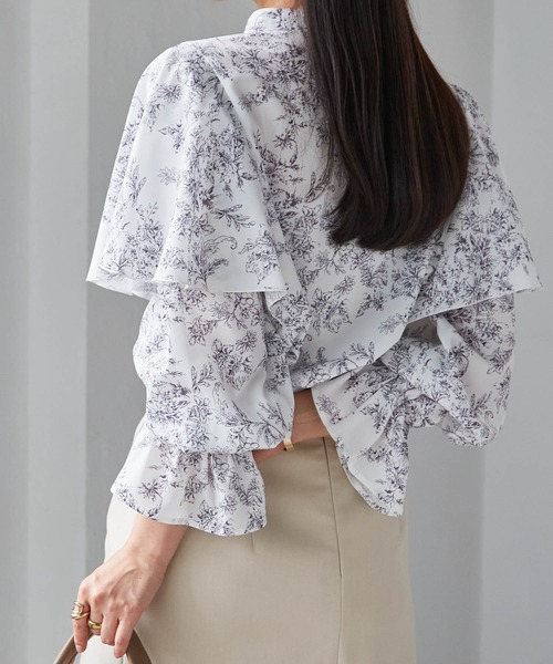 RANAN（ラナン）の「ピンタックフレアー長袖ブラウス（シャツ/ブラウス）」 - WEAR