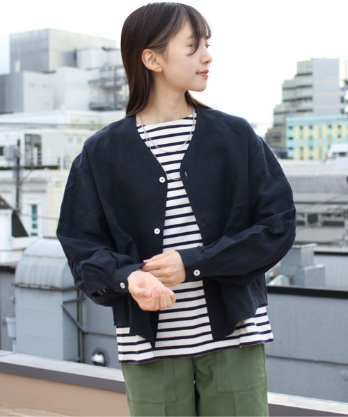 ORCIVAL（オーシバル）の「ORCIVAL/オーシバル シャツジャケット SHIRT JACKET OR-A0338 OJC（ノーカラー ...