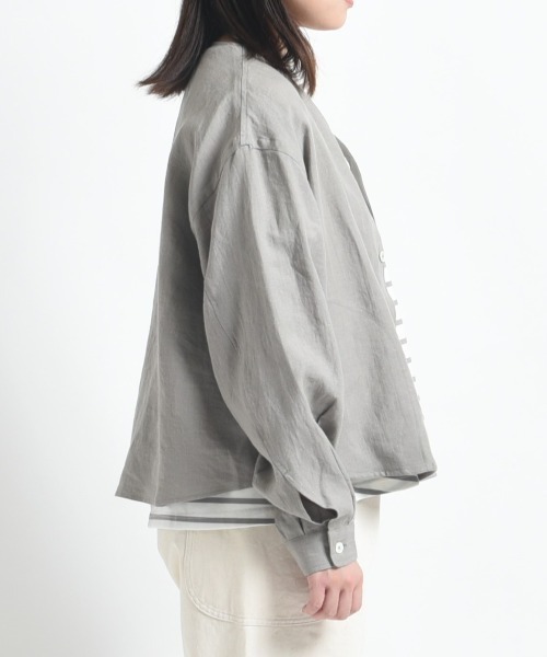 ORCIVAL（オーシバル）の「ORCIVAL/オーシバル シャツジャケット SHIRT JACKET OR-A0338 OJC（ノーカラー ...