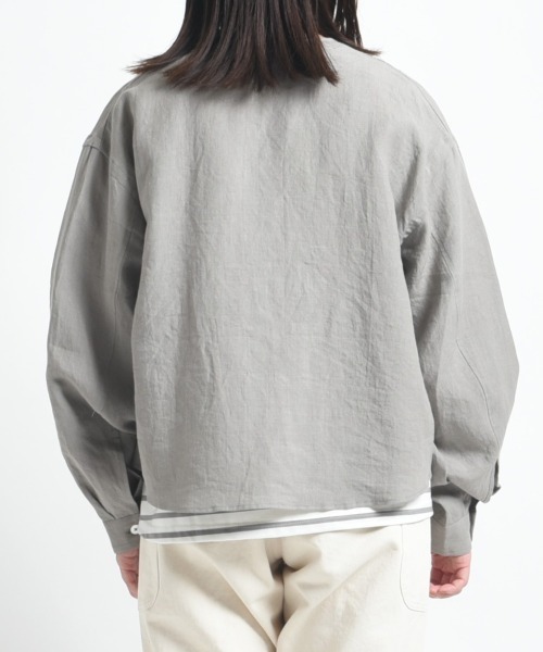 ORCIVAL（オーシバル）の「ORCIVAL/オーシバル シャツジャケット SHIRT JACKET OR-A0338 OJC（ノーカラー ...
