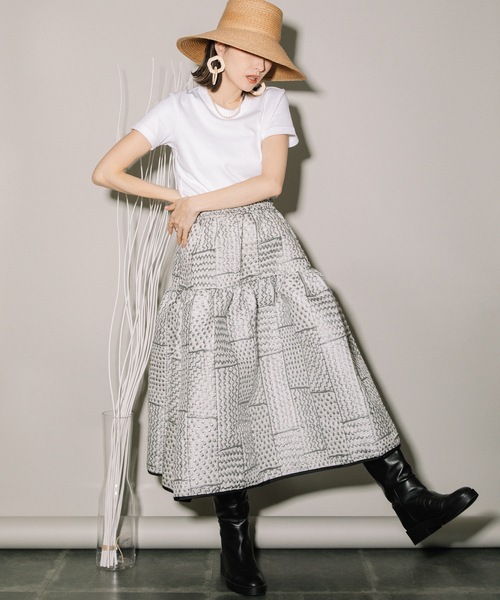 MHBG TOKYO（エムエイチビージートーキョー）の「ツギハギ風ドット柄SK（スカート）」 - WEAR