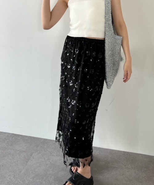 【セール】スパンコールレーススカート（Tシャツ/カットソー）｜duei（デュイ）のファッション通販 - ZOZOTOWN