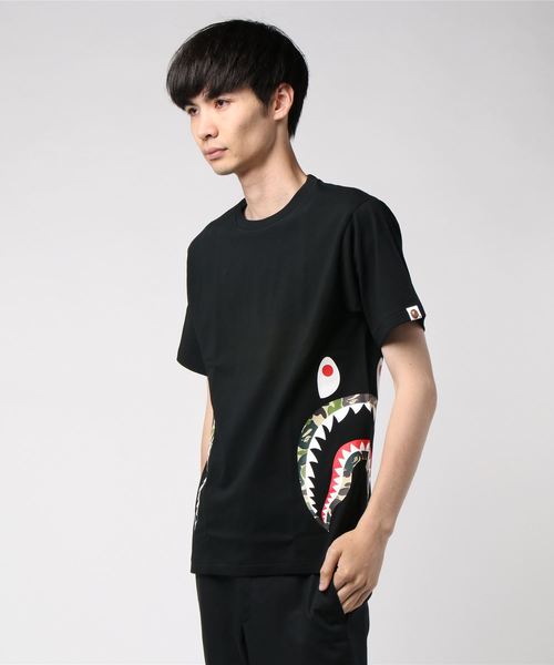 A BATHING APE ABC SIDE SHARK TEE M T WEAR