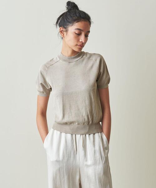 Steven Alan（スティーブンアラン）の「＜Steven Alan＞SILK COTTON MOCK NECK PULLOVER/ニット ...