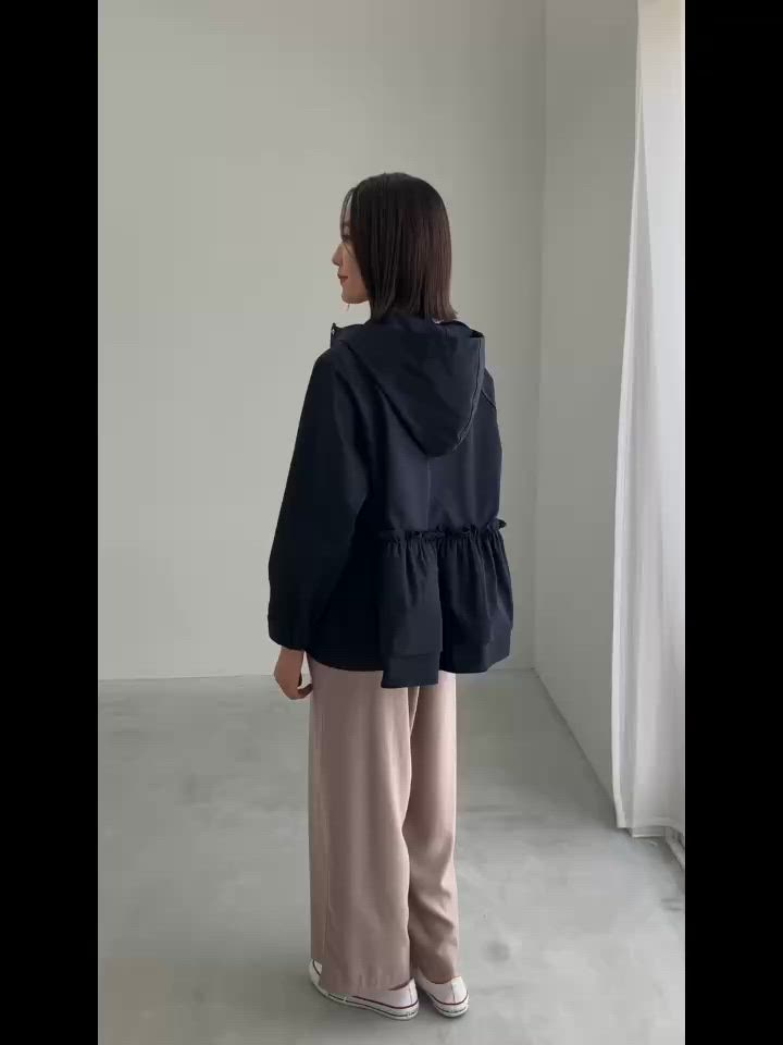 セール】【Nano-Tex加工】クリアツイル・ティアードフリルパーカー