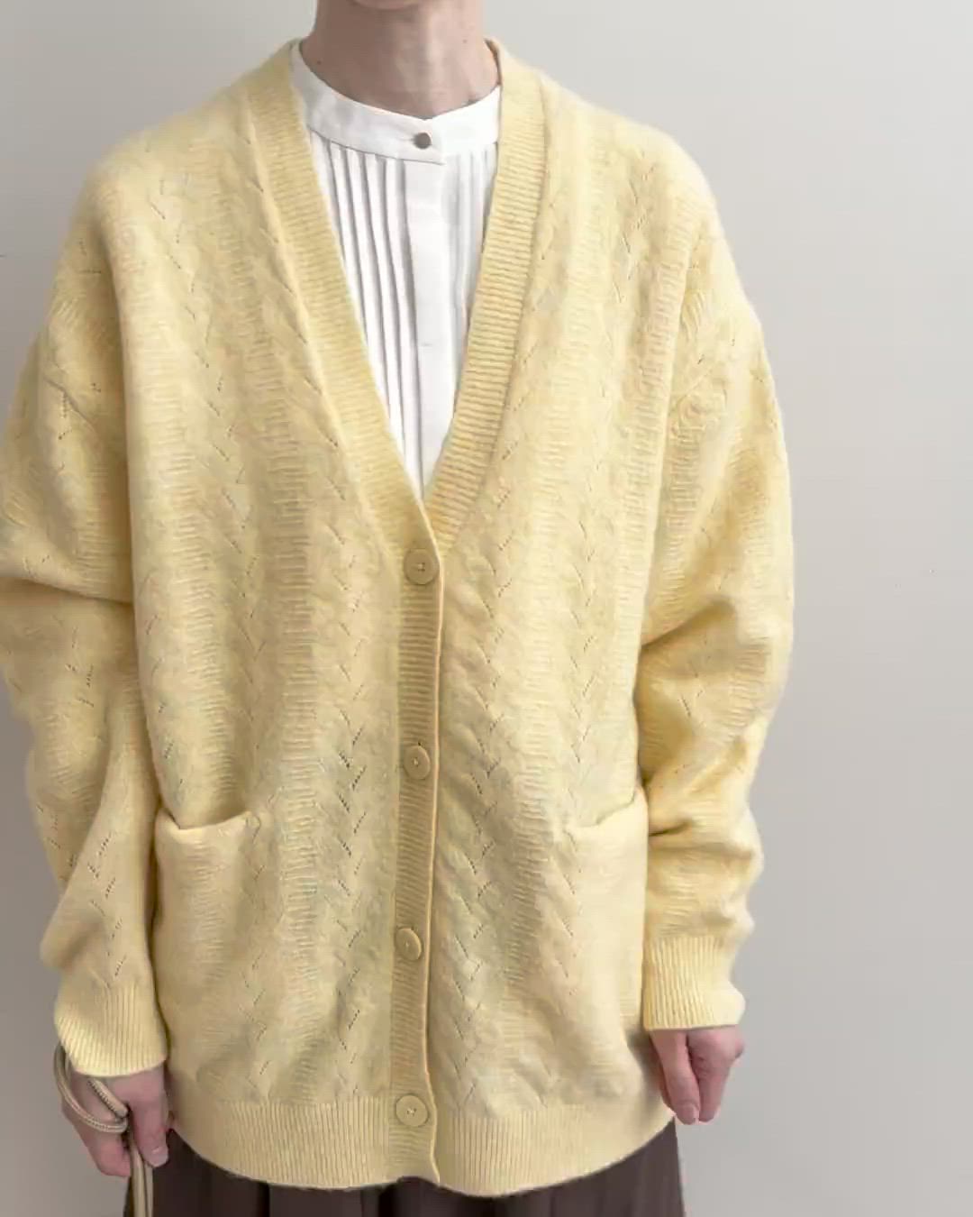 セール】ソフト起毛ニットカーディガン/洗える（カーディガン/ボレロ